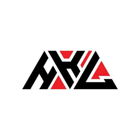 hkl triangle letter logo design with triangle shape hkl triangle logo