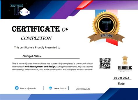 Somya Sahu On Linkedin Txon Intership Webdevelopment Design