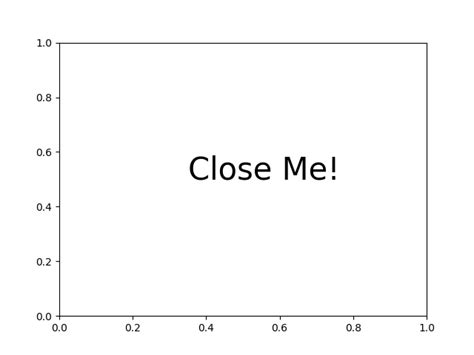 Close Event — Matplotlib 331 Documentation