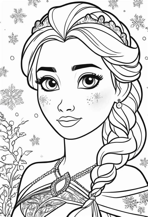 Adult Elsa Coloring Page Coloring Pages