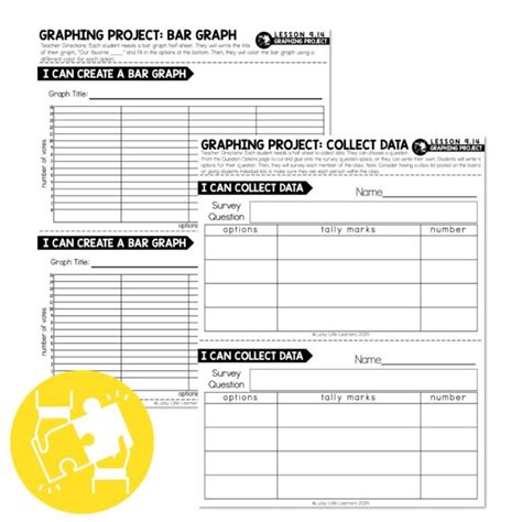 Lucky To Learn Math 1st Grade Lesson 914 Create Graphs Collaboration Graphing Project