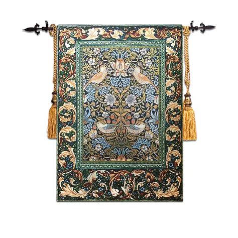 82x140 Cm 윌리엄 모리스 작품 라이온 킹 장식 벽 태피스 트리 벽 교수형 벨기에 모로코 장식 목화 벽 카펫 천으로