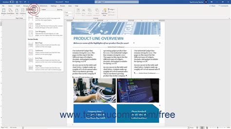 Word 2019 And 365 Tutorial Creating Column Breaks Microsoft Training Youtube