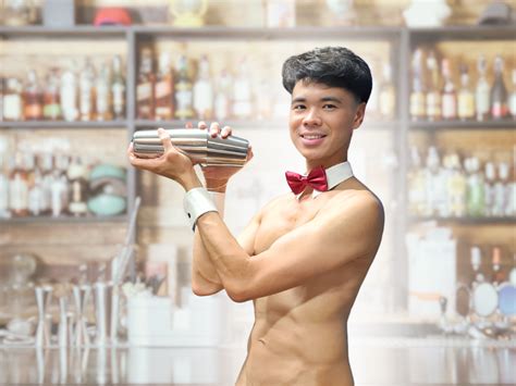 Shirtless Bartender Naked Butlers Bangkok