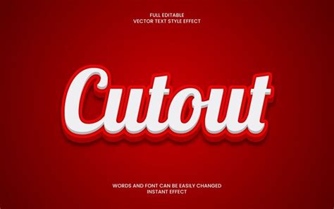 Premium Vector Cutout Text Effect