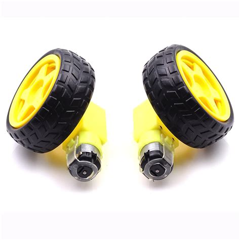 Lot Package Deceleration DC Motor Supporting Wheels Smart Car Chassis Motor Robot Car