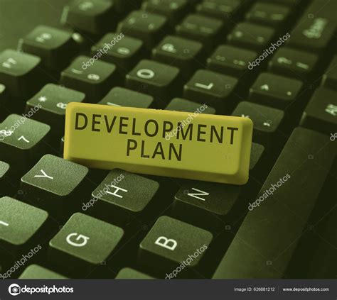 Writing Displaying Text Development Plan Internet Concept Planning Development Area — Stock
