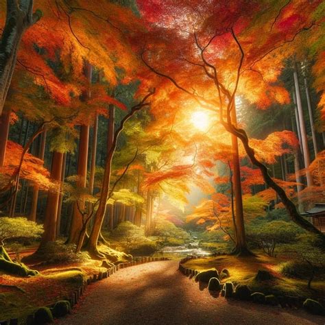 Download Landscape Fantastic Japanese Style Royalty Free Stock