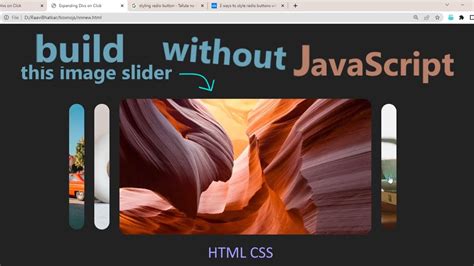 Can We Stop Using Javascript And Create Image Slider Using Only Html