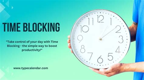Free Printable Time Blocking Template Take Control Of Your Day