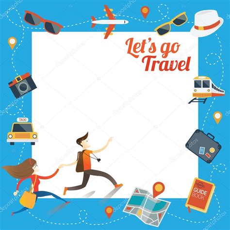 Travel Vector Circle Frame