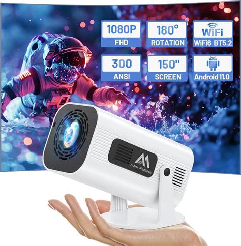Mini Projector With Wifi And Bluetooth 180° Rotatable