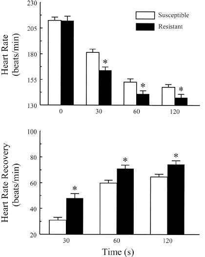 Heart Rate Recovery After Submaximal Exercise In Susceptible N ϭ 66 Download Scientific