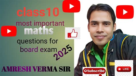 Class 10th Maths Important Questions Solved Part 4 2025 Jms Maths