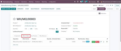Work Orders In Odoo 16 Manufacturing Odoo V16 Enterprise Edition Book Work Orders In Odoo 16 Manufacturing Odoo V16 Enterprise Edition Book