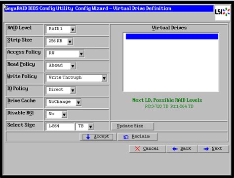 How To Configure Hw Raid In Lsi Megaraid Bios Config Utility Serveradminz Blog Who Knows