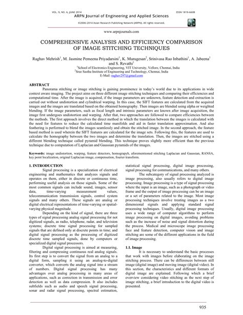 pdf comprehensive analysis and efficiency comparison of image