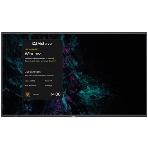 nec multisync® m651 airserver lcd 65 midrange large format display i