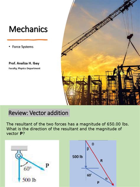 2nd laboratory lesson 2 addition of vectors rectangular components