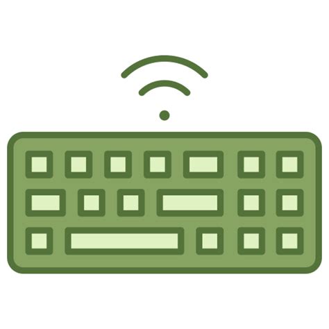Wireless Keyboard Generic Color Lineal Color Icon