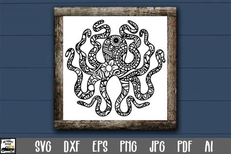 Mandala Octopus Svg File 936818