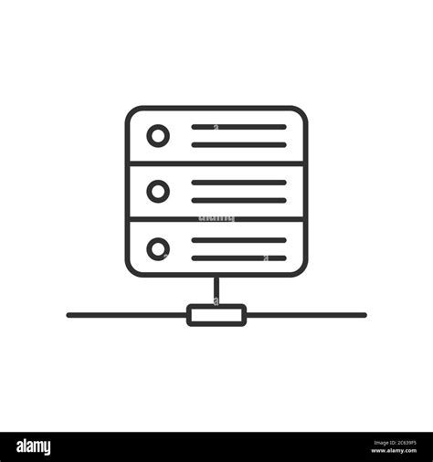 Vector Server Icon Data Center Hosting Concept Premium Quality Graphic Design Stock Vector