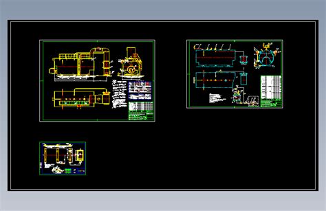 Th燃气蒸汽锅炉图纸 Autocad 2010 模型图纸下载 懒石网
