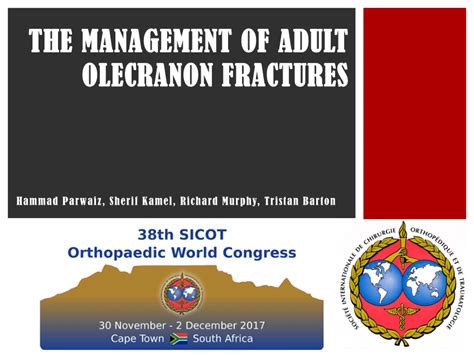 Pdf The Management Of Adult Olecranon Fractures