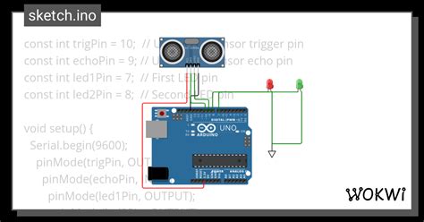 Ultrasonic Copy Wokwi Esp32 Stm32 Arduino Simulator