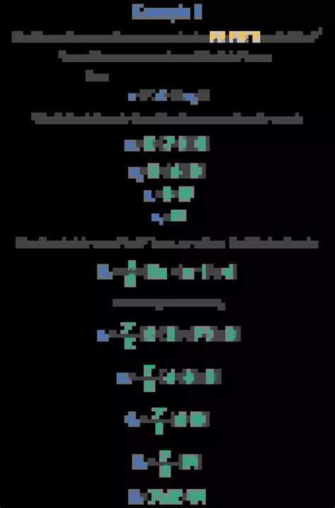 Arithmetic Sequence Formula Its Derivation And Calculation