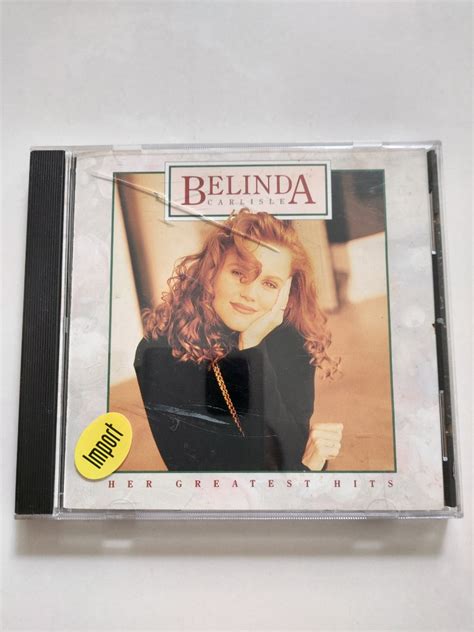 Cd Belinda Carlisle Her Greatest Hits Hobbies Toys Music Media Cds Dvds On Carousell