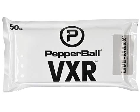 Pepperball Vxr Live Maxx Projectiles 50 Rounds
