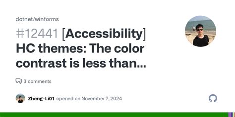 Accessibility Hc Themes The Color Contrast Is Less Than 451 For The Text Document Does Not