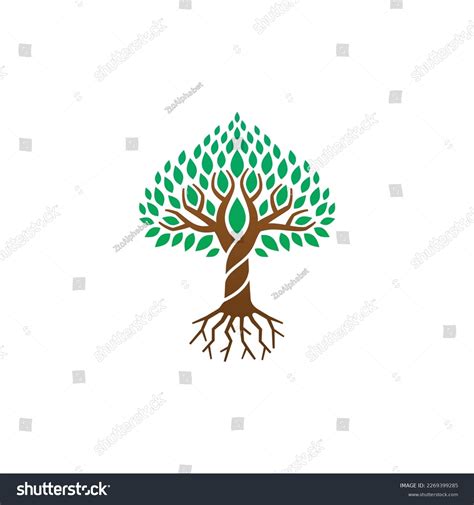 Tree Logo Leaf Symbol Template Design Stock Vector Royalty Free Shutterstock