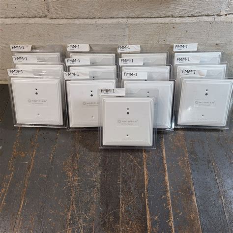 BRAND NEW NOTIFIER FMM 1 FIRE ALARM SINGLE MONITOR MODULES WHITE 14 AVAILABLE For Sale