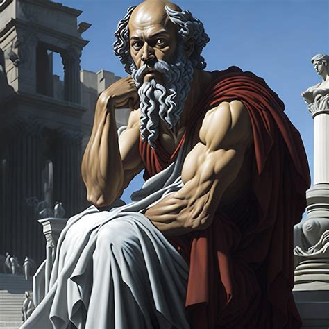 소크라테스 그리스 철학자 프리미엄 사진