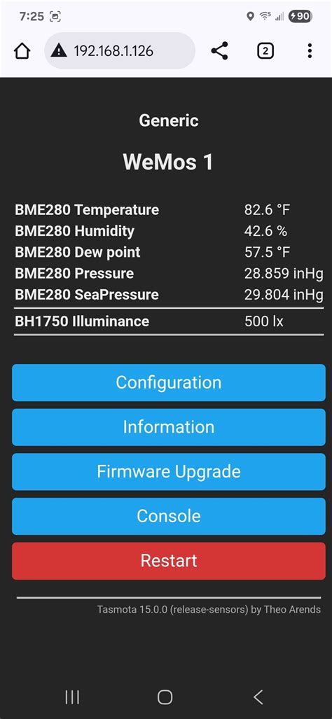 Tasmota Atmospheric Pressure Parameter ⚙️ Custom Apps And Drivers Hubitat