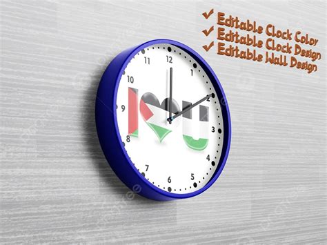 Clock Mockup Editable Color Template Template Download On Pngtree