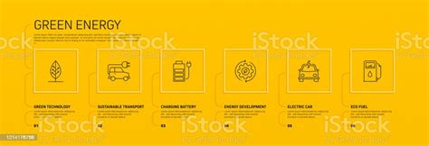 녹색 에너지 생태및 환경 벡터 개념 및 선형 스타일의 인포그래픽 설계 요소 인포그래픽에 대한 스톡 벡터 아트 및 기타 이미지 인포그래픽 개발 기업의 사회적책임