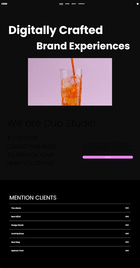 Created A Animated Landing Page Using Html Css And Java Script By