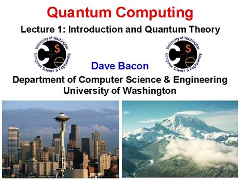 Quantum Computing Lecture 1 Introduction And Quantum Theory