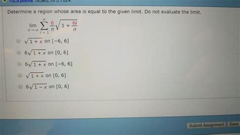 Solved Determine A Region Whose Area Is Equal To The Given