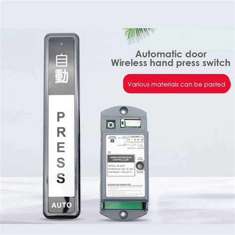 Wireless M Range Automatic Door Push Exit Button Switch Touch Sensor Switch Button For Access