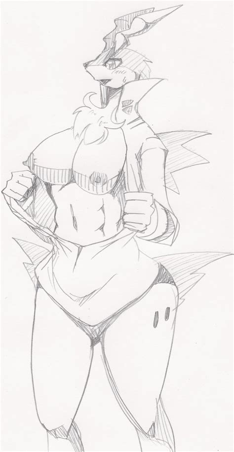 Rule 34 Anthro Breasts Clothes Cobalion Female Female Only Monochrome Nipples Pokemon Sketch