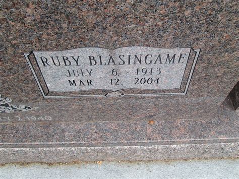 Ruby Blassingame Denena 1913 2004 Memorial Find A Grave