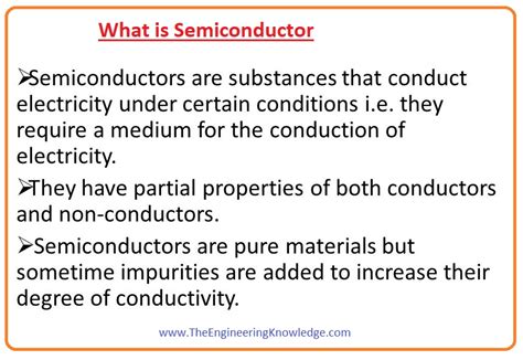 Difference Between Conductor Insulator And Semiconductor The Engineering Knowledge