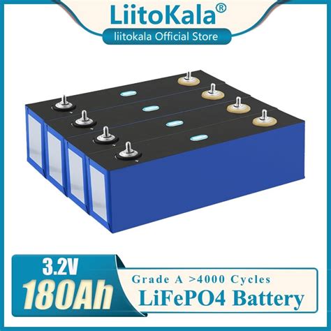 Ячейки lifepo4 - 180Ah LiitoKala (4шт) для автодомов купить в Москве ...
