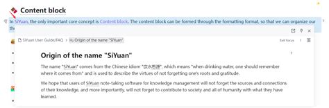 Add Explanation Of What Siyuan Means To The Siyuan User Guide · Issue 8004 · Siyuan Note