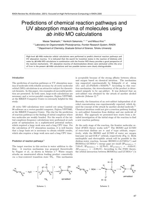 Pdf Ab Initio Mo Calculations