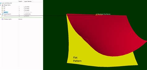 Solved Flat Pattern For Swept Blend Curved Sheet Ptc Community